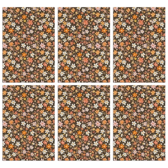 2 Pcs Pioneer Flower Floral Print Pattern Kitchen Towels, Funny ...