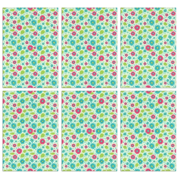 6 Pcs Pioneer Flower Floral Print Pattern Kitchen Towels, Funny ...