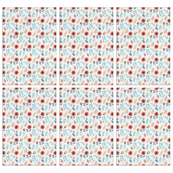 2 Pcs Pioneer Flower Floral Print Pattern Kitchen Towels, Funny ...