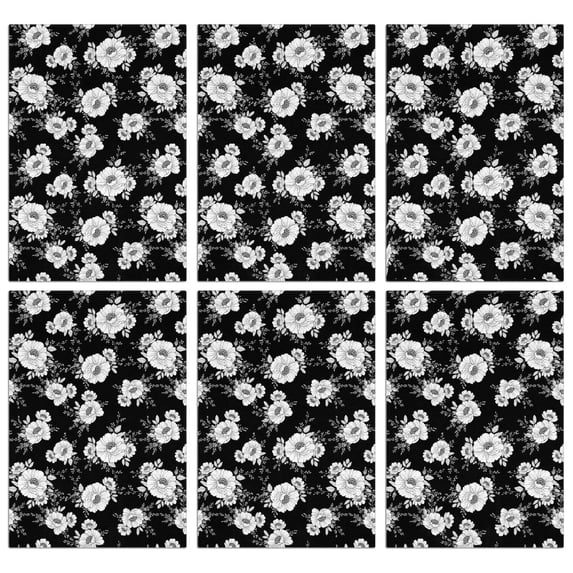 2 Pcs Pioneer Flower Floral Print Pattern Kitchen Towels, Funny ...