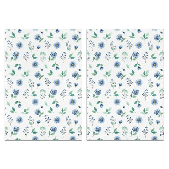 2 Pcs Pioneer Flower Floral Print Pattern Kitchen Towels, Funny ...