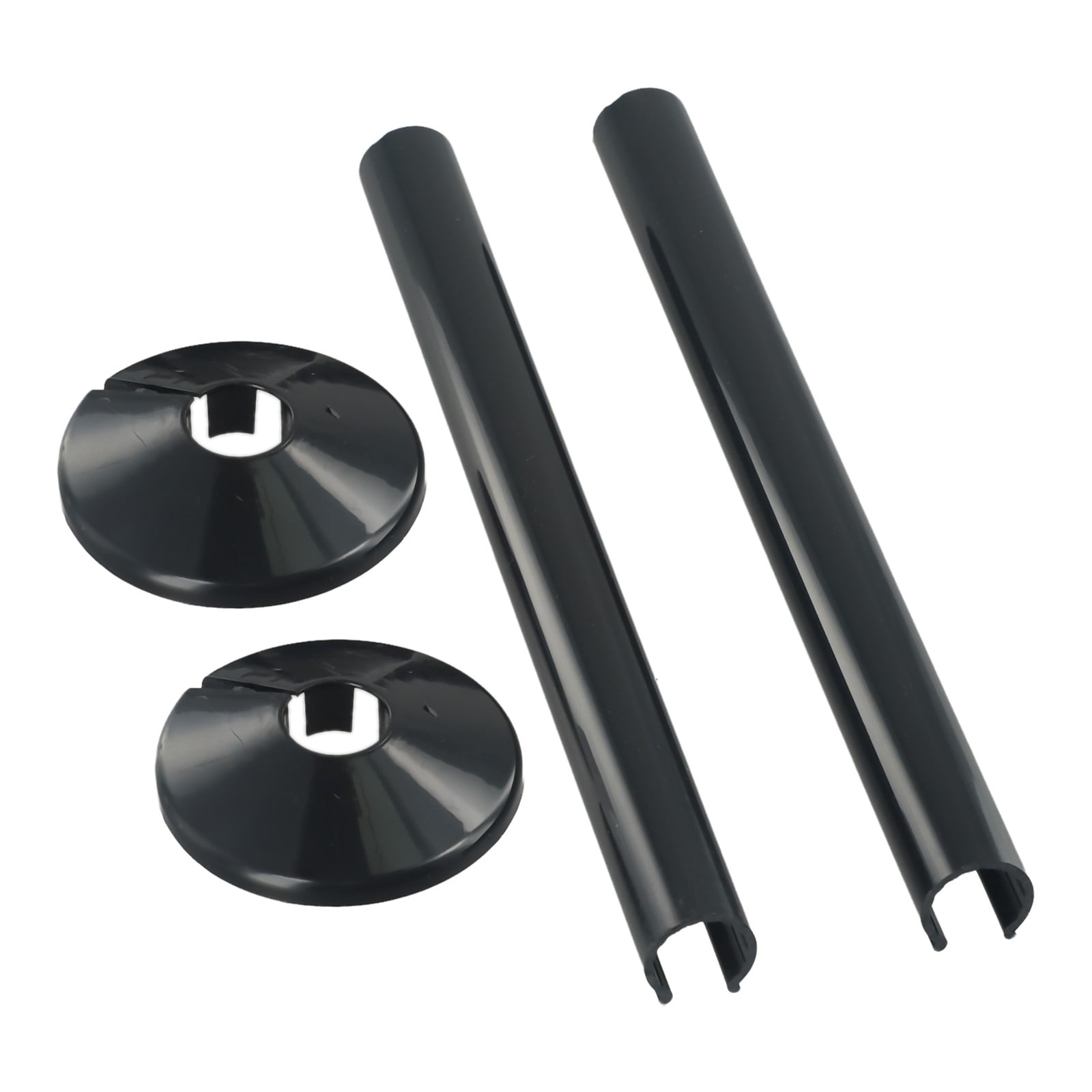 2 Pcs Pipes Radiator Pipe Covers Sleeve 15mm Collars Cut Fi Bathroom ...