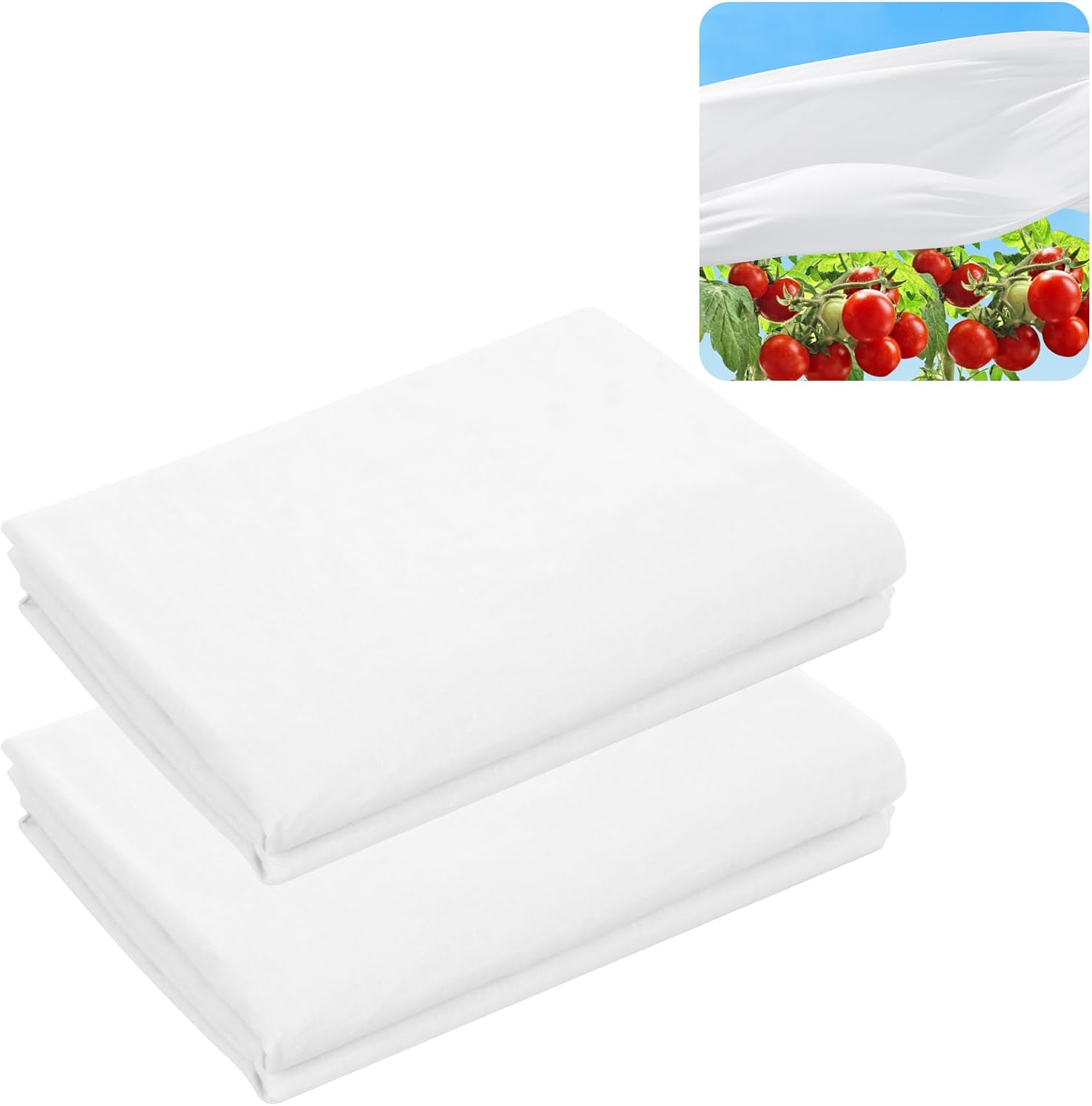 2 Pcs Plant Sun Protection Cloth, 20 x 10 Ft Garden Plant Shade Cloth ...