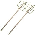 2 Pcs Plaster Mixer Cement Mixing Paddle Stirring Rod Oil Paint Rods ...