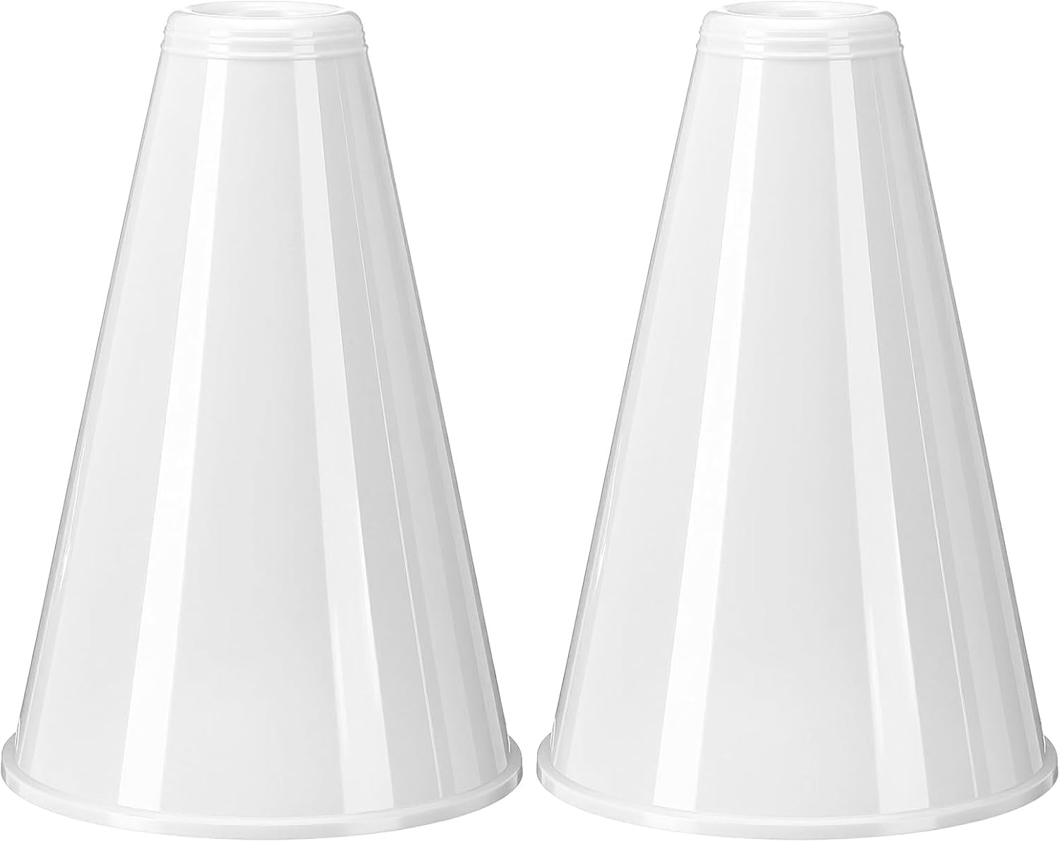 2 Pcs Plastic Cheer Megaphone DIY Plastic Megaphone Director Prop ...