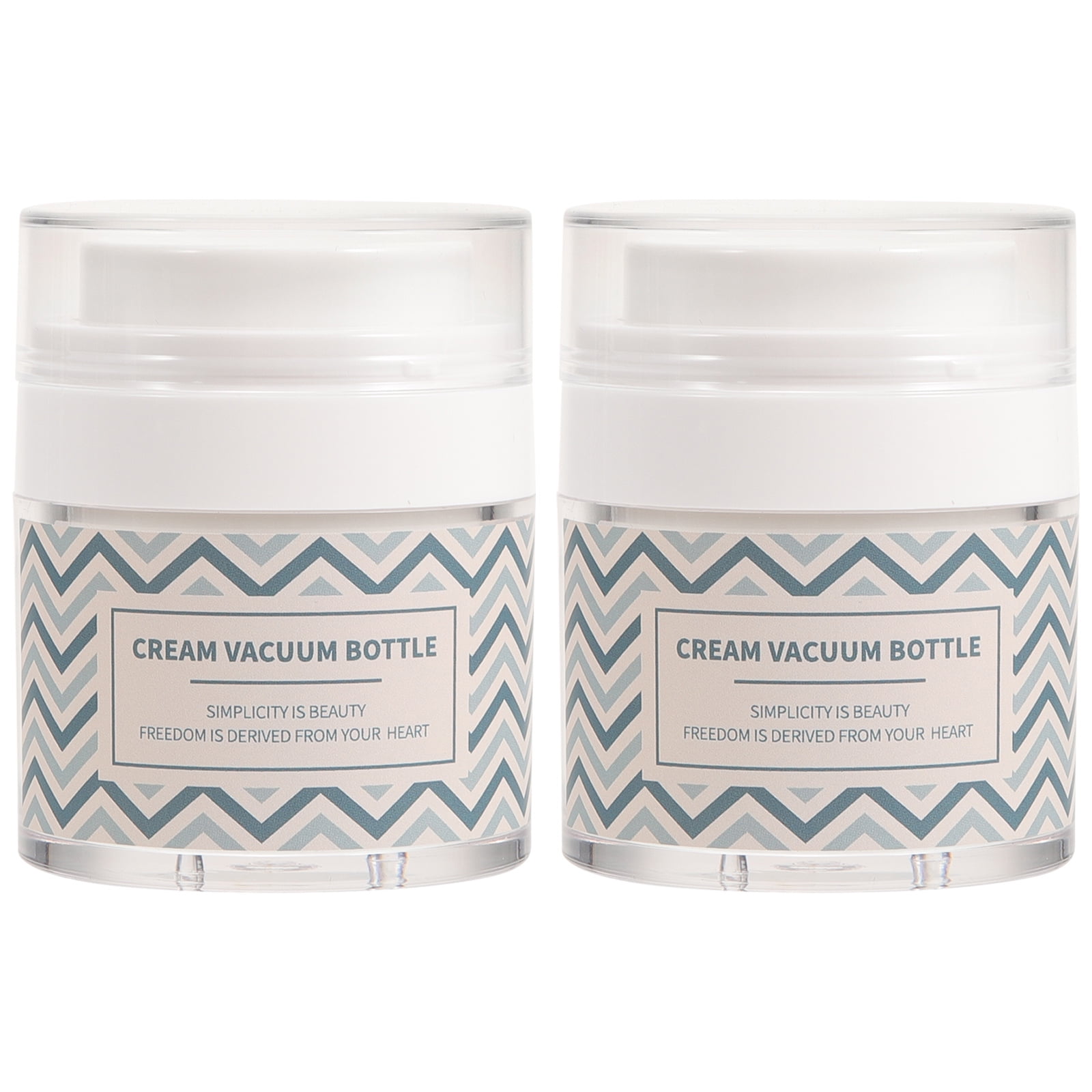 2 Pcs Plastic Container Empty Cosmetic Lip Balm Containers Vacuum ...