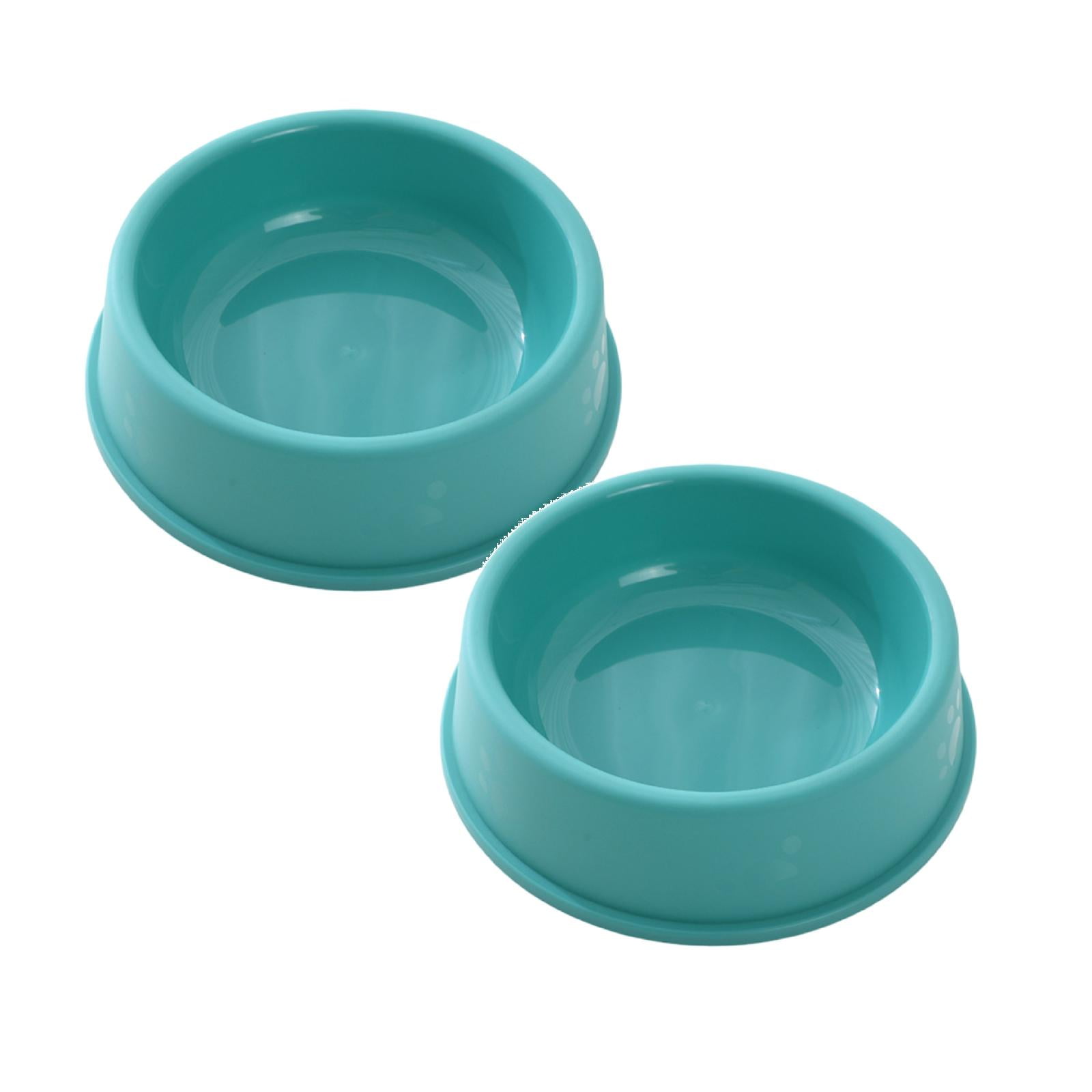 2 Pcs Dog Bowls, Round Pet Food Container Storage for Dogs and Cats ...