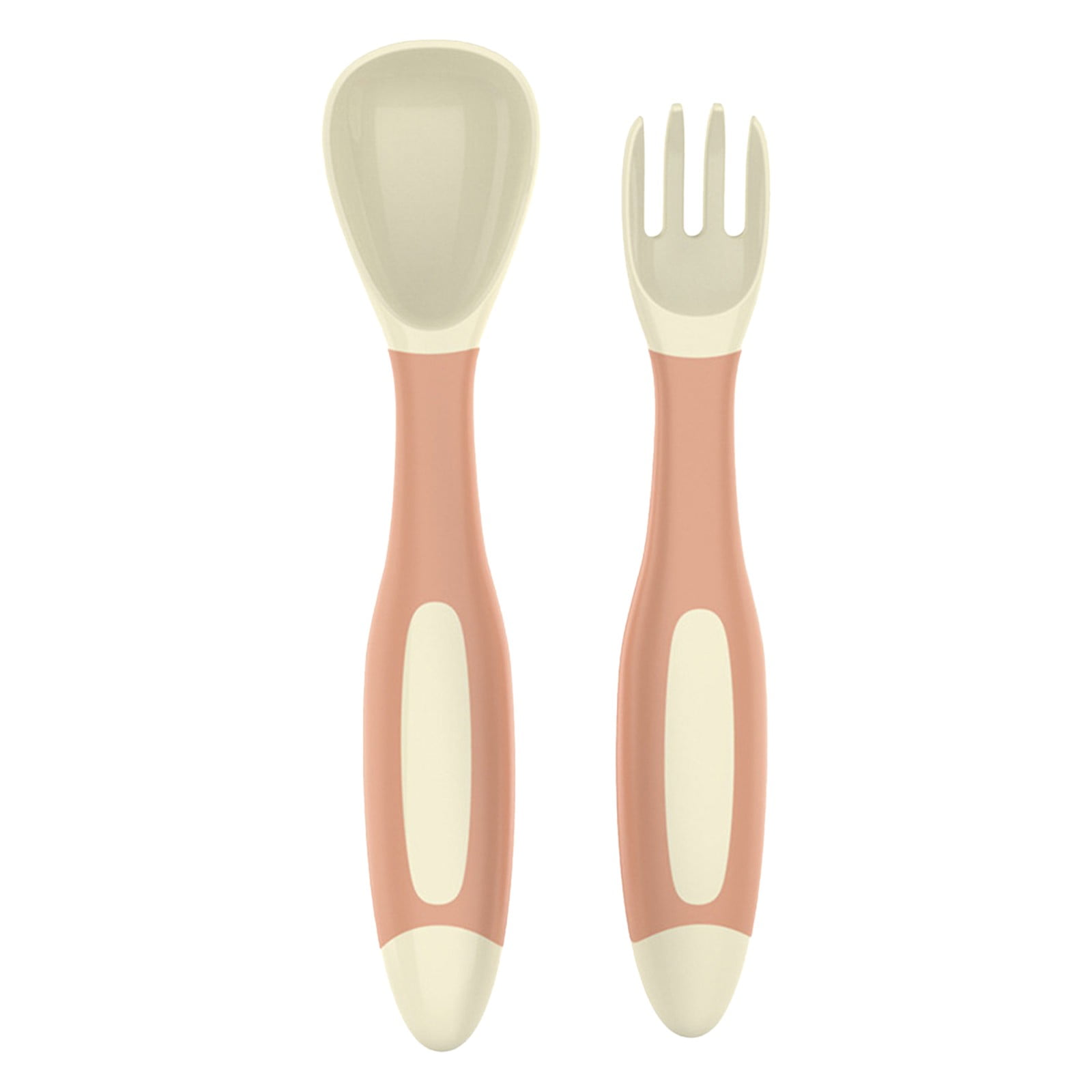 2 Pcs Plastic Small People Spoons Set Tableware Bendable Design ...