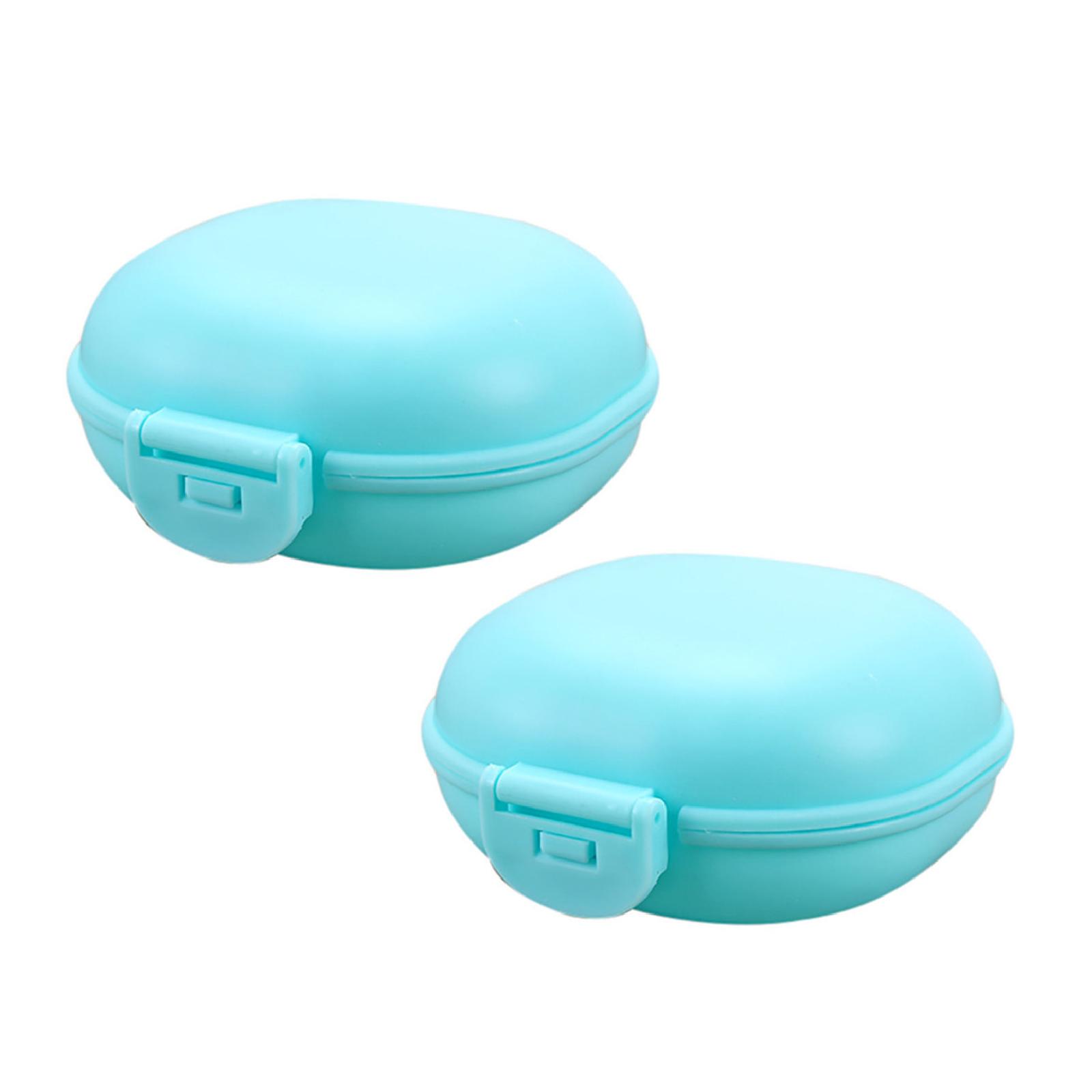 2 Pcs Plastic Soap Case Holder Container Box Home Outdoor Hiking ...