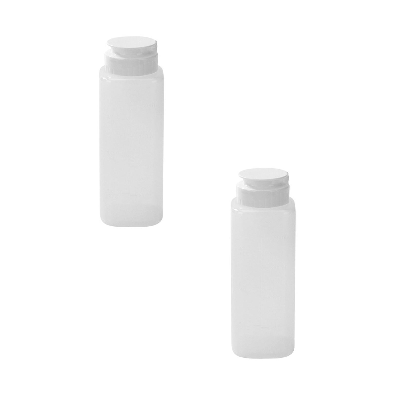 2 Pcs Plastic Squeeze Bottles with Lid Condiment Squeeze Bottles for ...