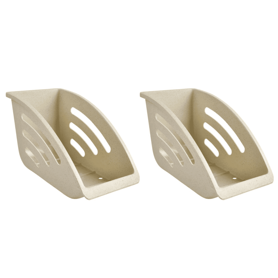 2 Pcs Plate Holders Organizer for Kitchen Cabinet Counter Cupboard, 10 ...