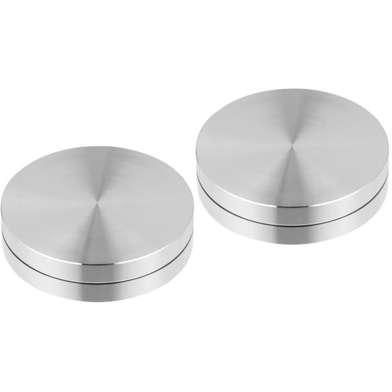 2 Pcs Plate Spinning Kit Round Turntable Base Cake Decoration Stand ...