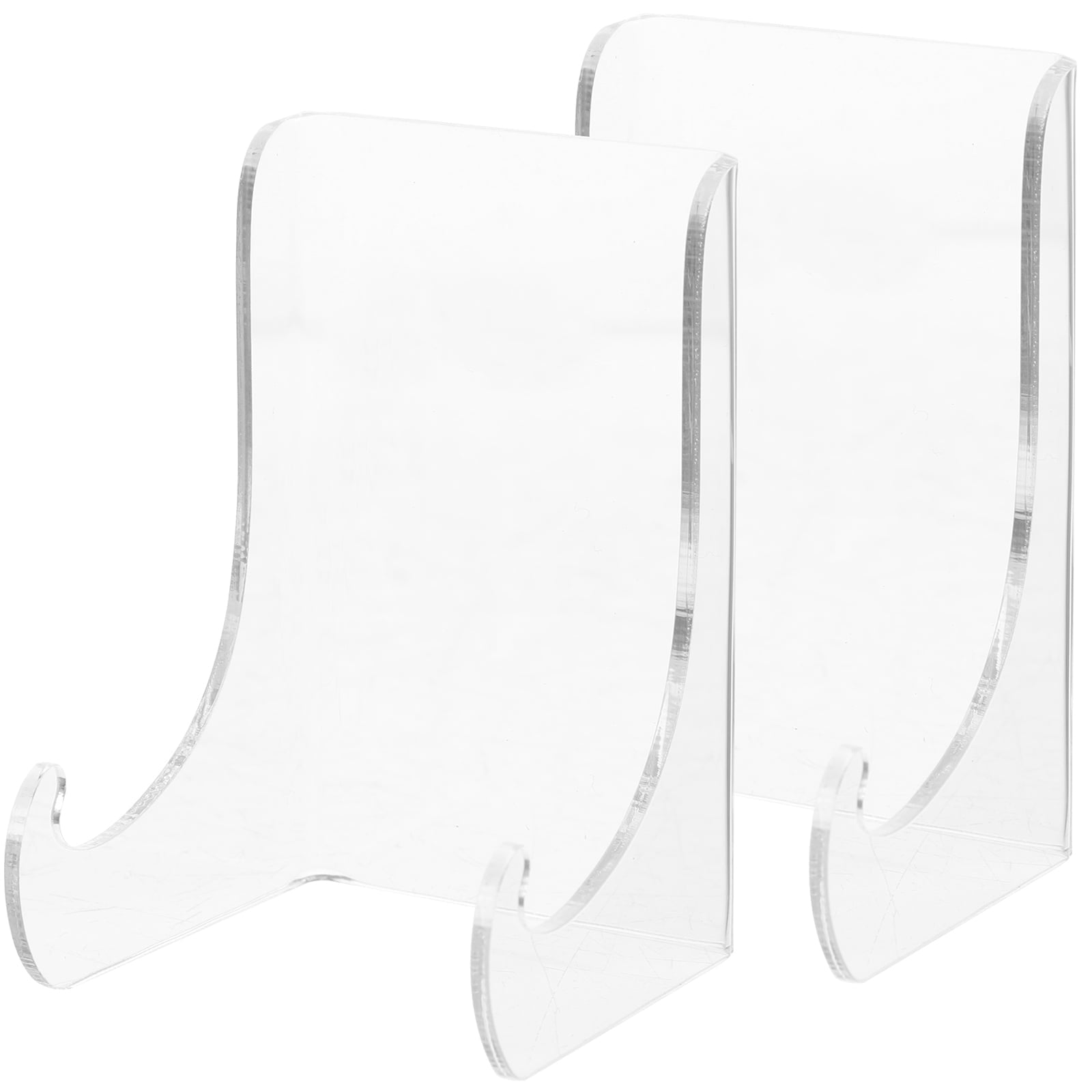 2 Pcs Plate Stand Clear Easel Holder Display Racks Small Easel Display ...
