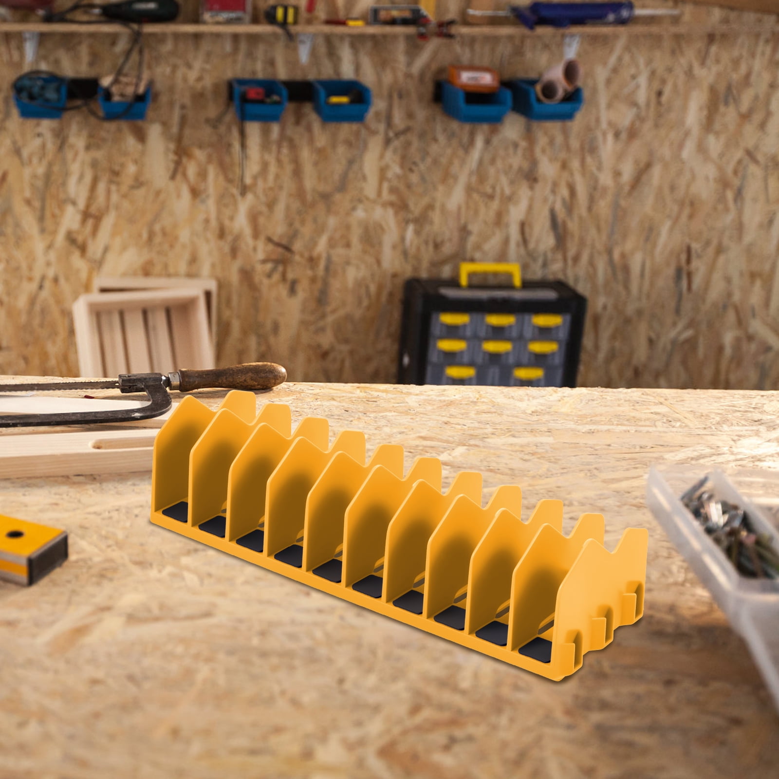 2 Pcs Plier Organizer Rack with Nonslip Rubber Base 10 Slots Pliers ...