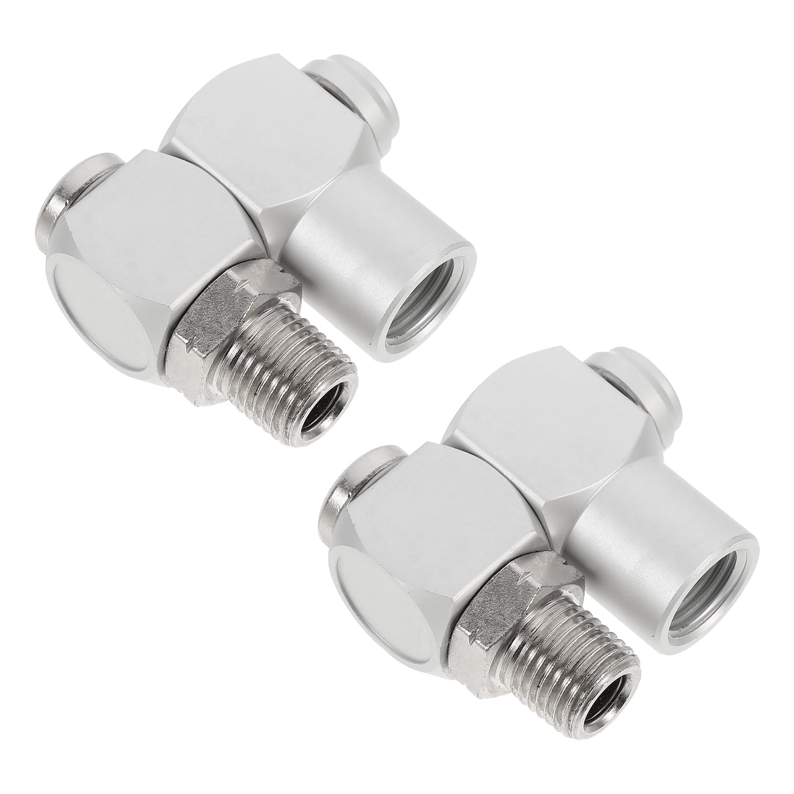 2 Pcs Pneumatic Connector Rotary Connect Fitting Hose Connectors ...