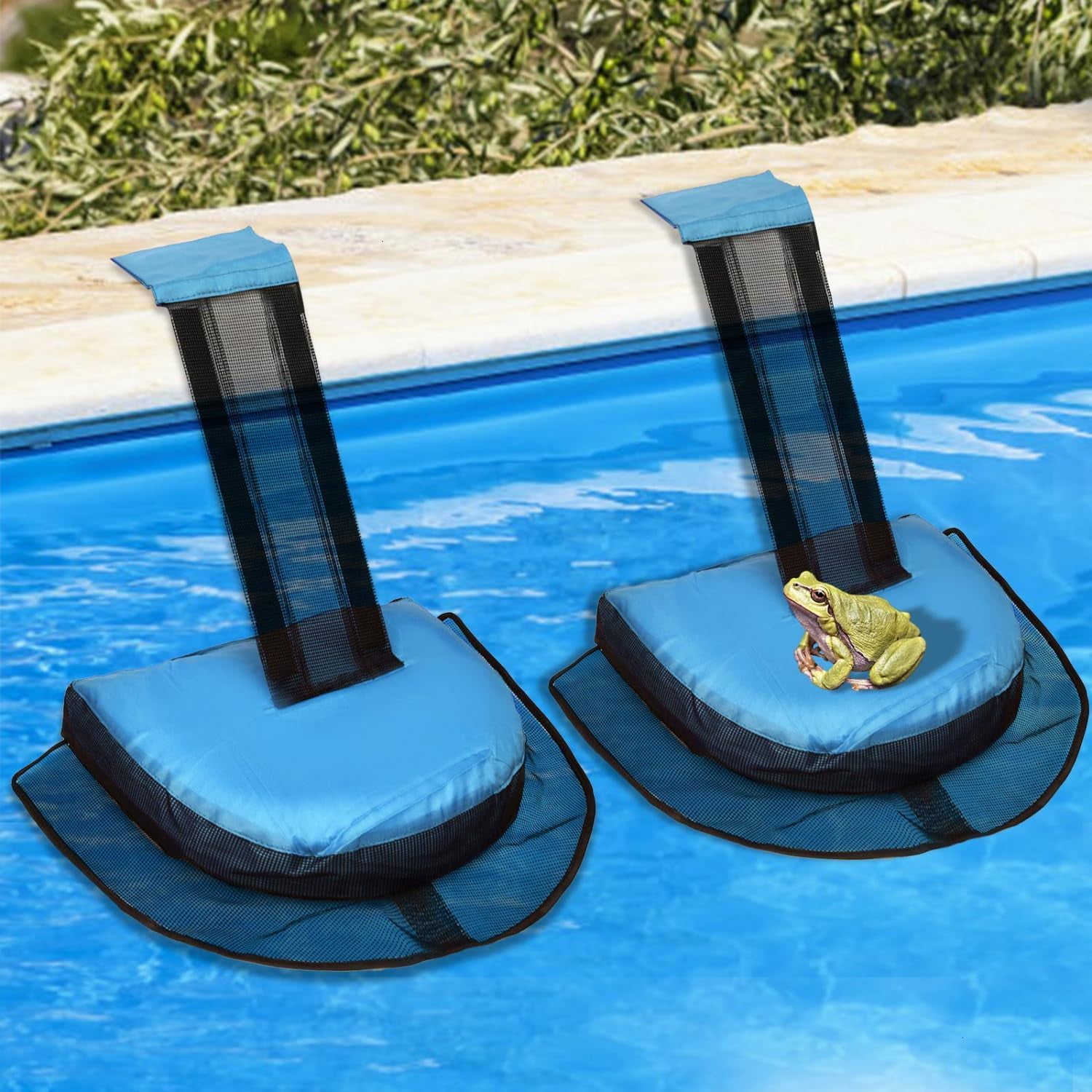 2 Pcs Pool Animal Saving Escape Ramp, Frog Saver for Swimming Pool ...