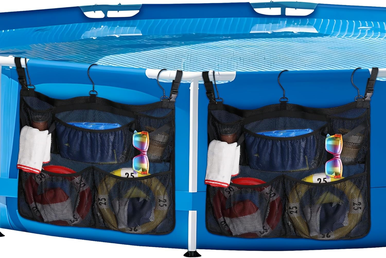 2 Pcs Pool Storage Bag- 24 x 21 Inch Above Ground Pool Storage ...