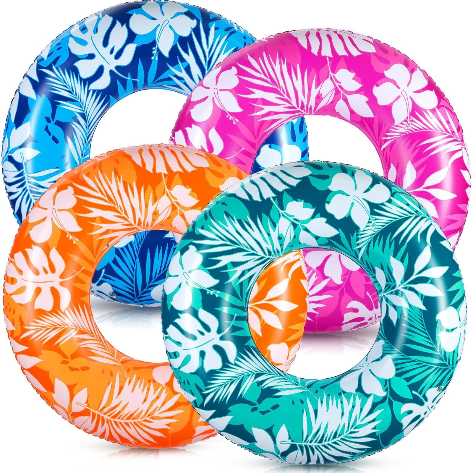 2 Pcs Pool Tubes for Adults 42inch Large Inflatable Floats Tube ...