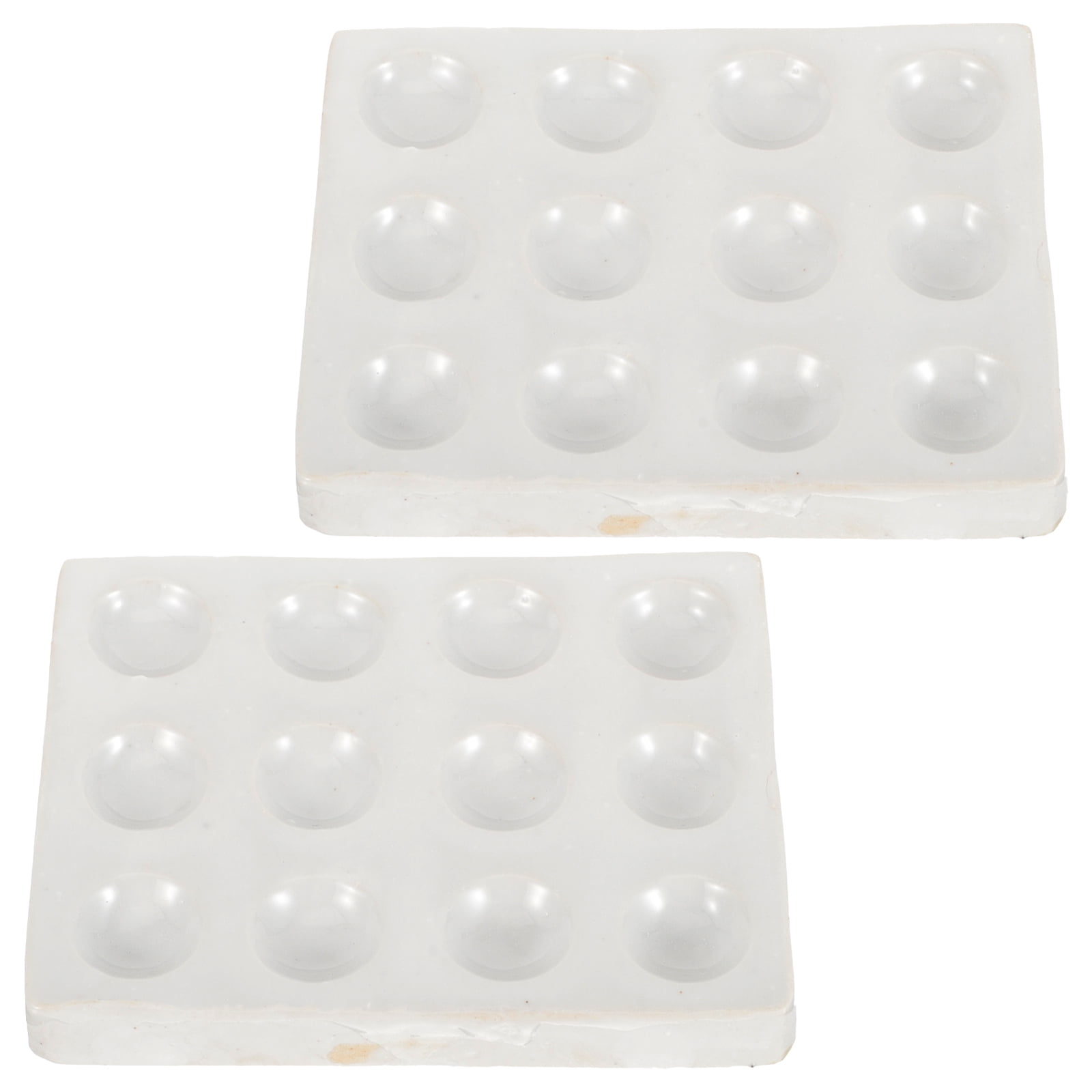 2 Pcs Porcelain Spot Plate for Laboratory Ceramic Reaction Chemistry ...