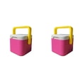 2 Pcs Portable Cooling Box for 4 Cans 6.3 Inch, Retro Mini Cooler 4 Can ...