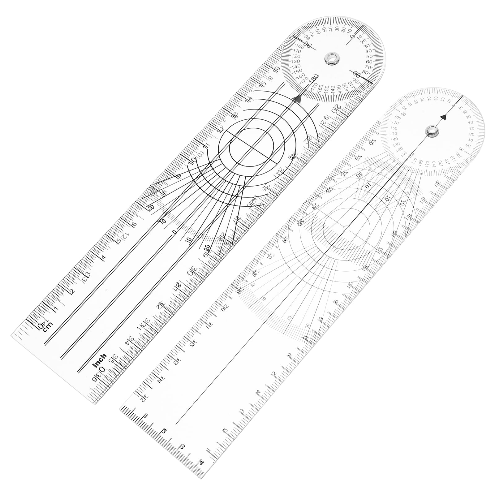 2 Pcs Portable Goniometer Protractor Arthrodial Double Label Decals ...