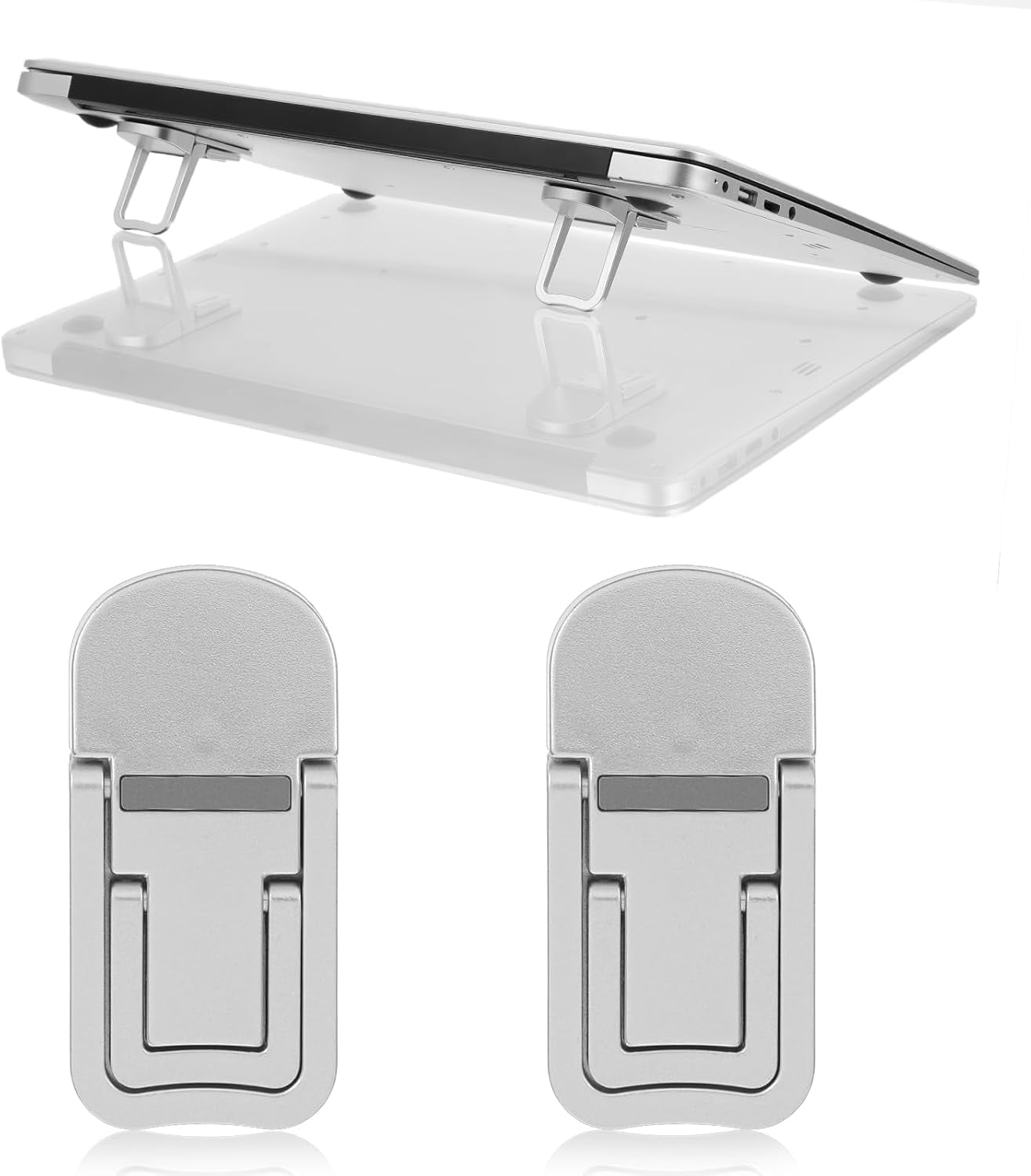 2 Pcs Portable Keyboard Riser, Computer Keyboard Stand for Desk with ...
