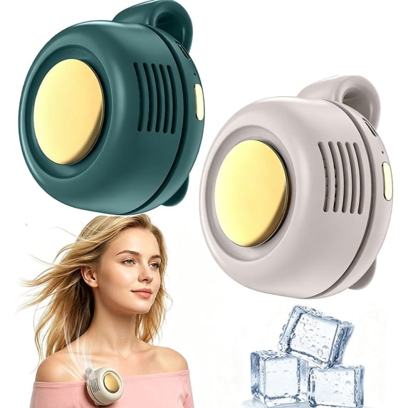 2 Pcs Portable Silent Mini Bladeless Electric Fan, 360 ° Rotatable ...