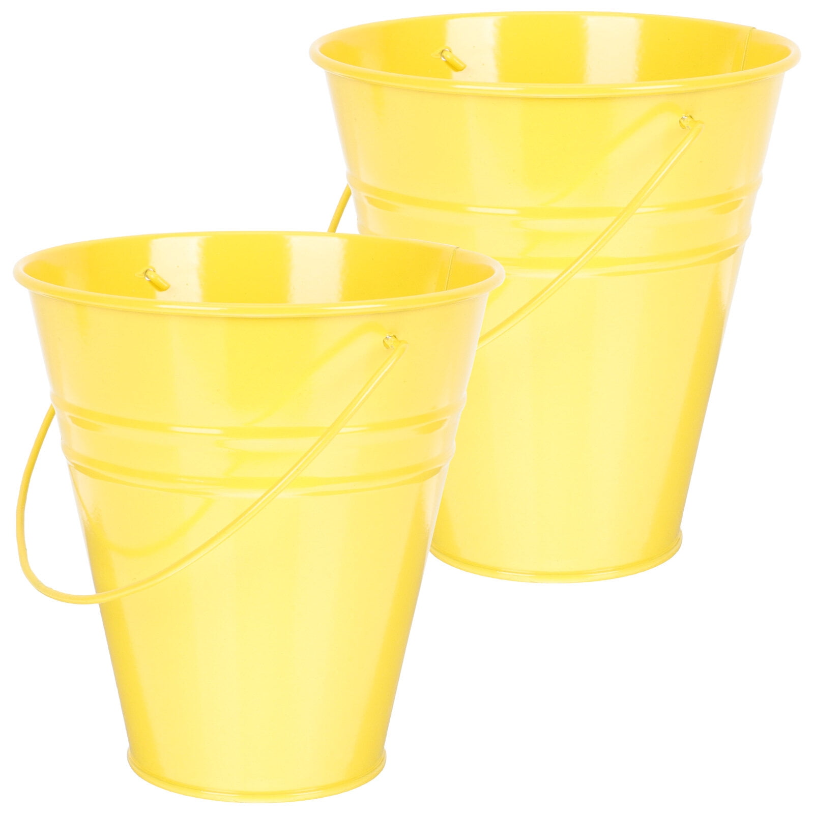 2 Pcs Pots for Plants Tin Pails Ice Cube Storage Bucket Garbage Can ...