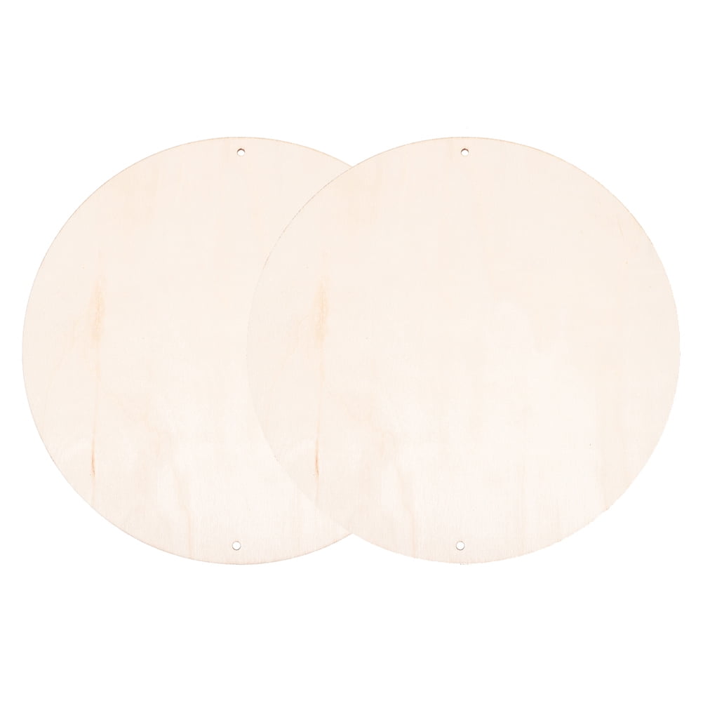HEMOTON Light Brown Round Wooden Clay Boards for Kids Synthetic ...