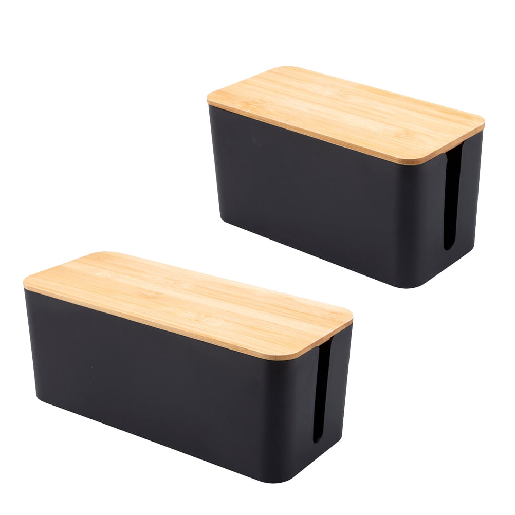 2 Pcs Power Strip Storage Box Socket Case Cable Organizer Socket ...