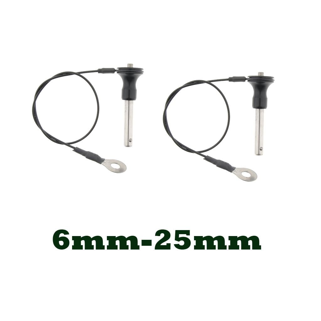 2 Pcs Premium Stainless Steel Quick Release Pin Ball Lock Push Button ...