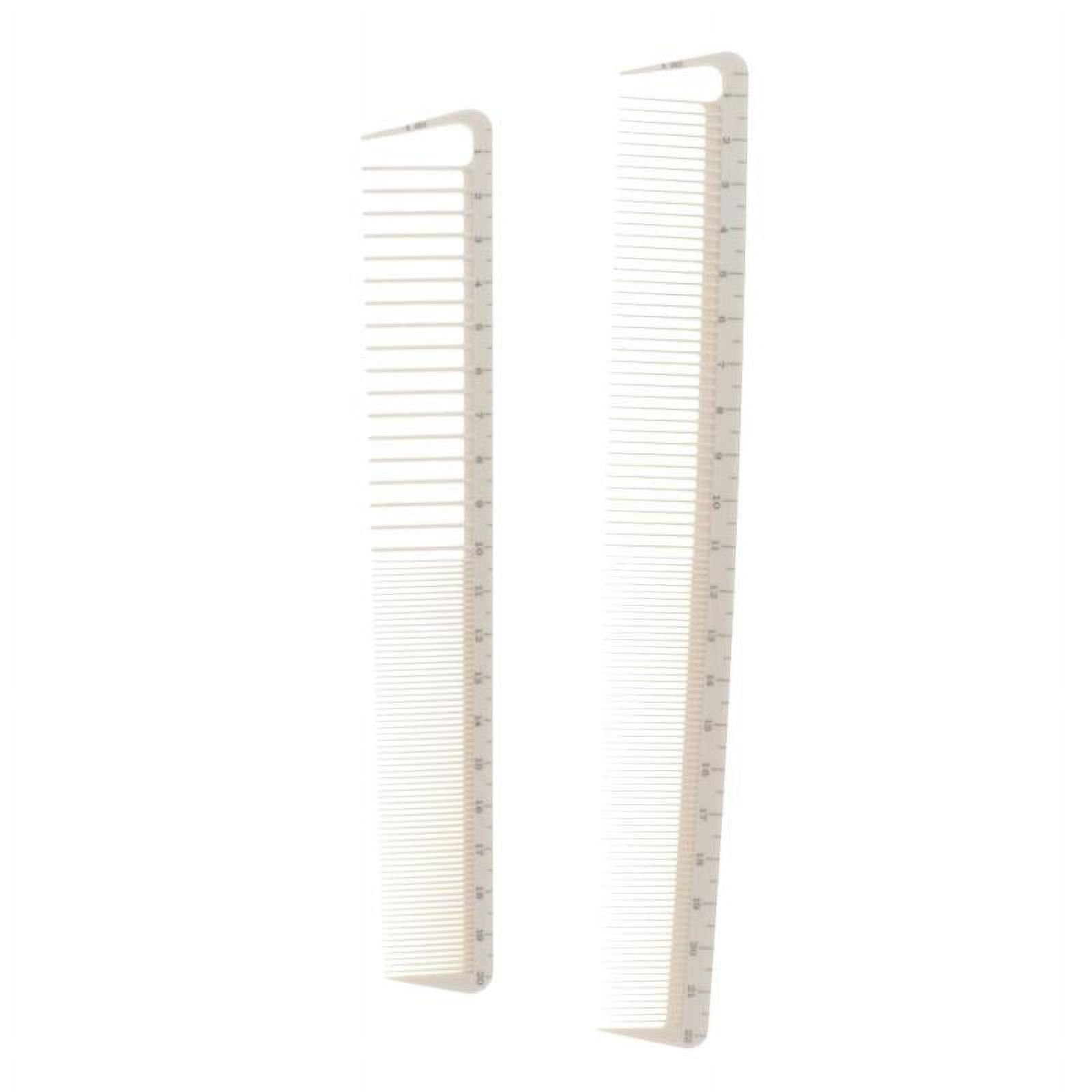 2 Pcs Professional Hair Cutting Combs Set, Salon Hair Styling Measure ...