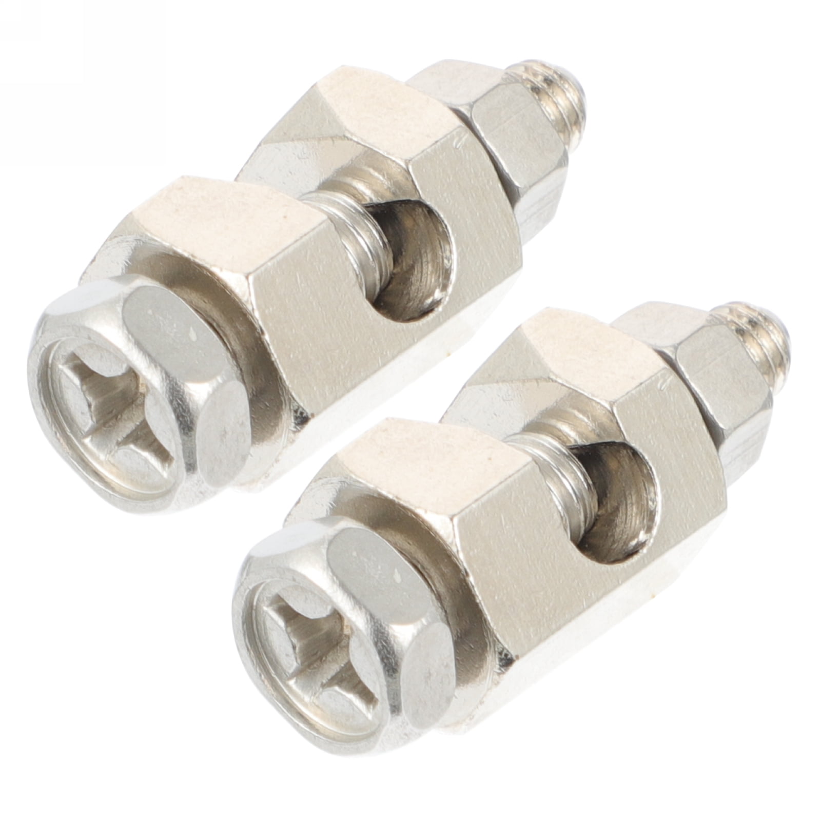 2 Pcs Protection Grounding Clamp Module Wire Clips Portable Silver ...