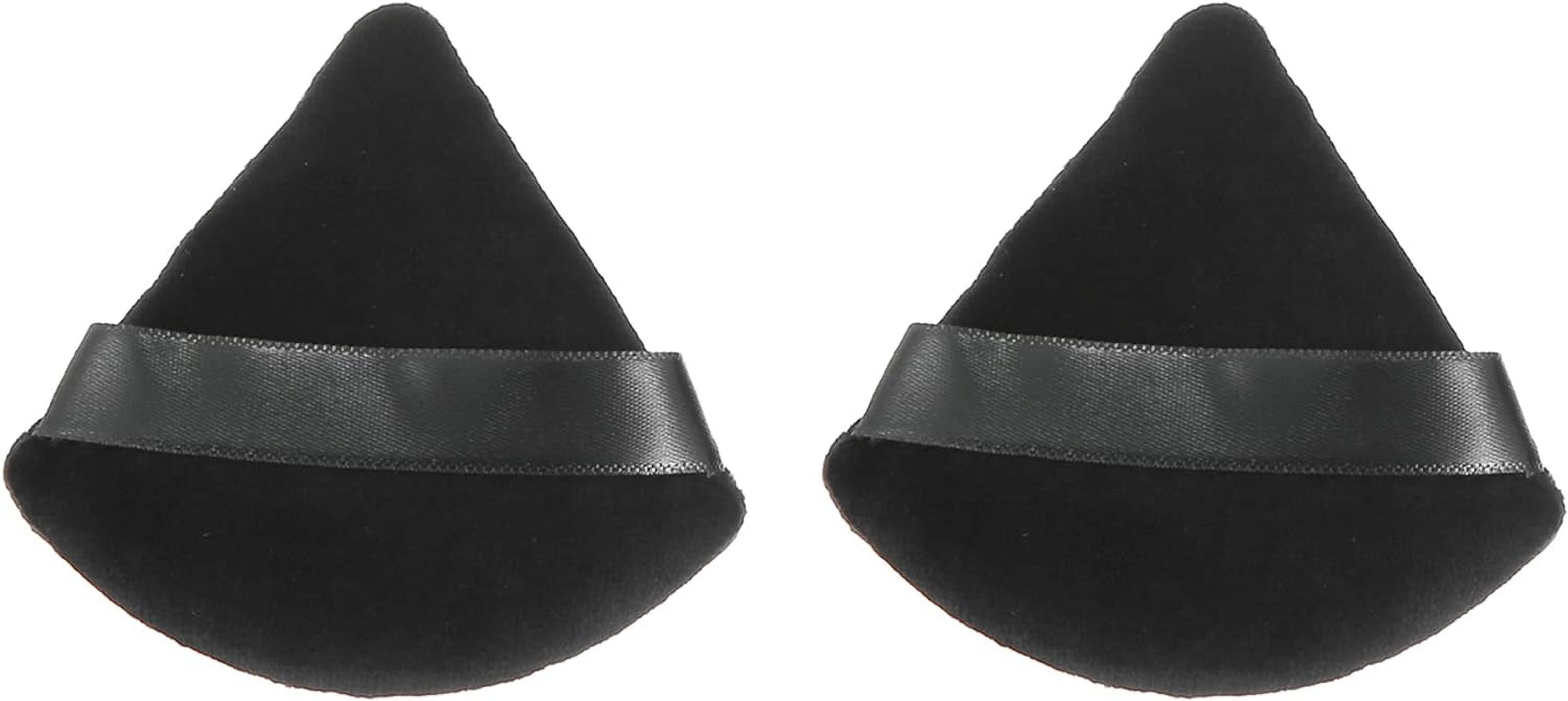 2 Pcs Puff Face Soft Triangle Puff Blender Short Plush Black - Walmart.com