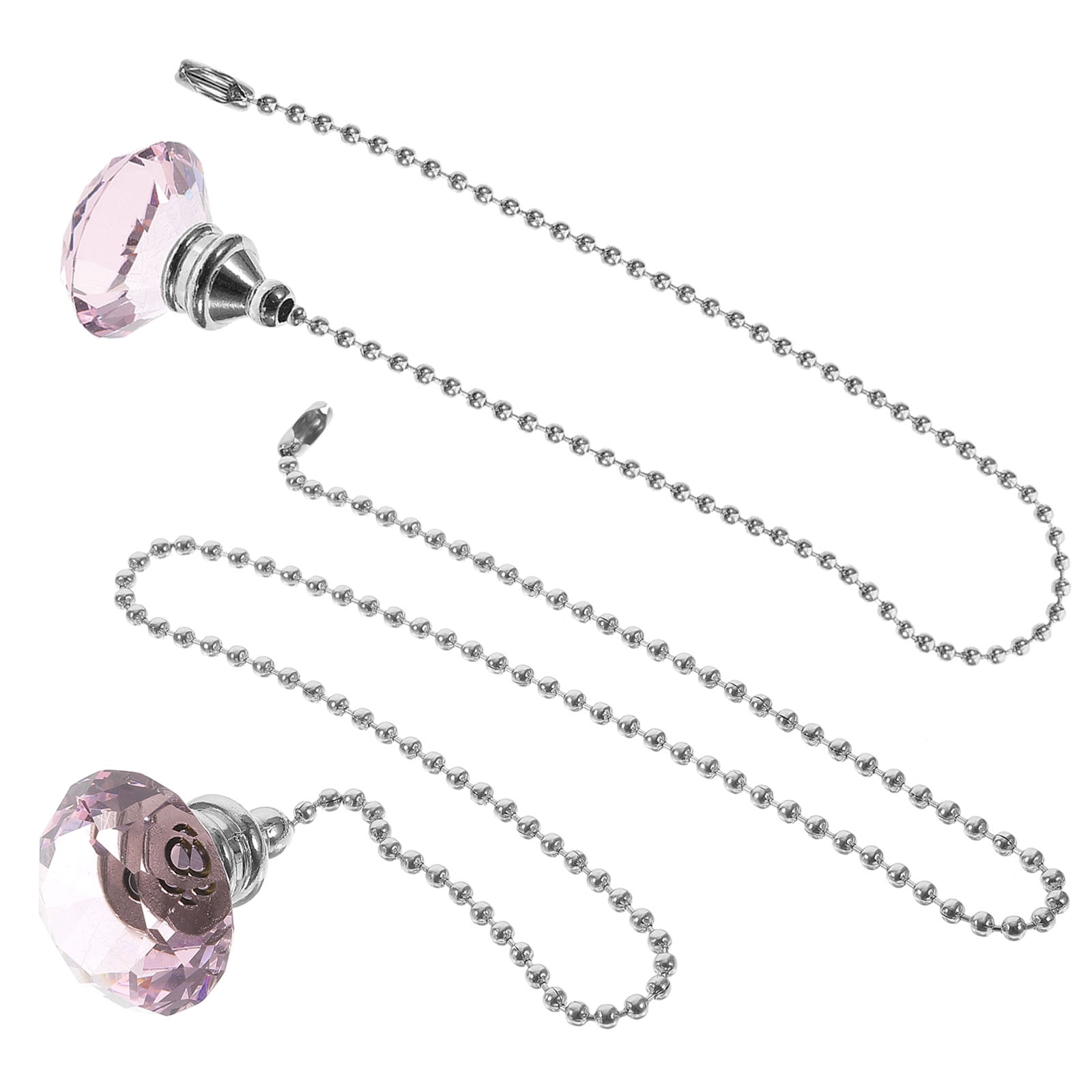 2 Pcs Pull Chain Pendant Extension Decorative Light Fixture Pink ...