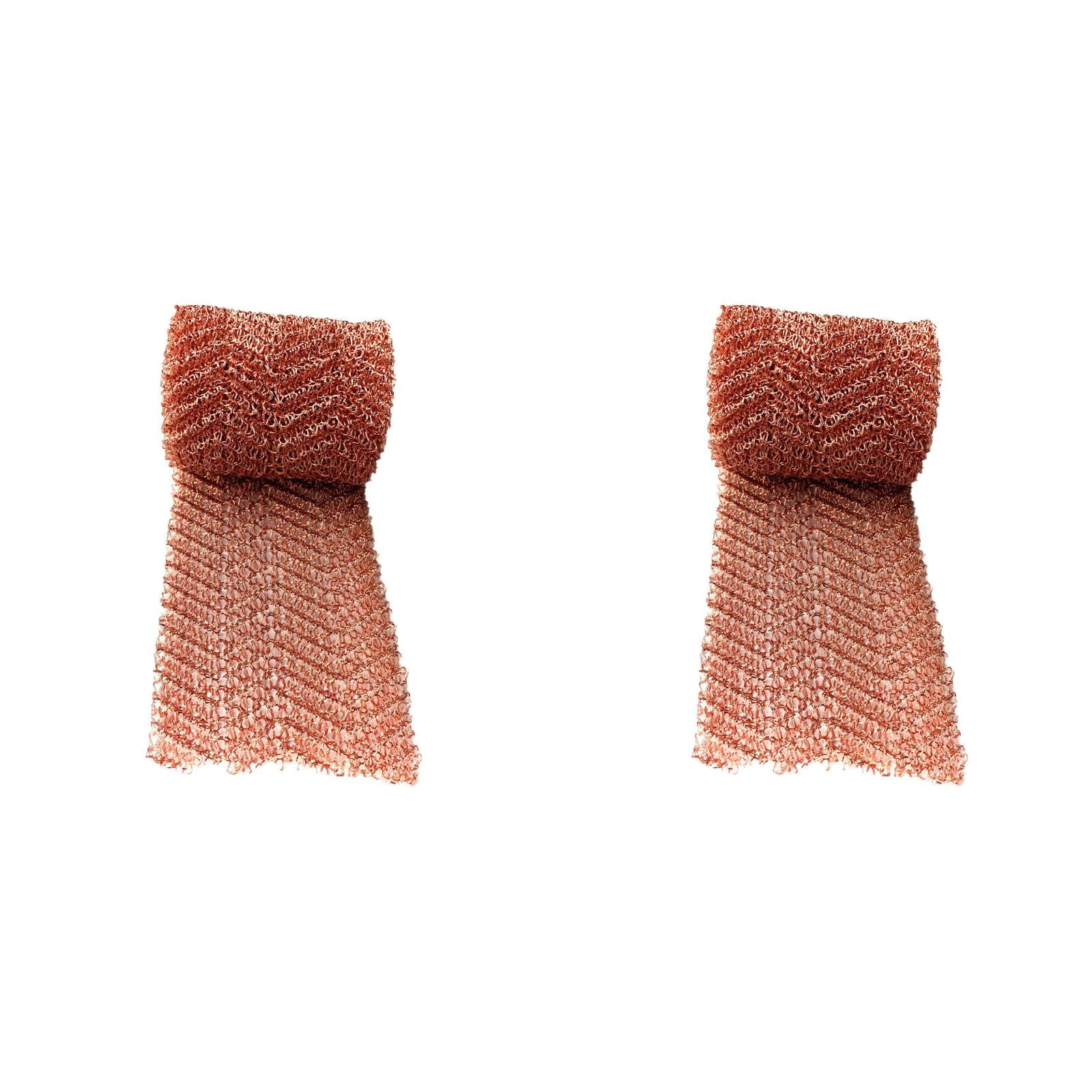 2 Pcs Pure Copper Rodent Mesh 236.2 x 5 Inch for Home Pest Barrier ...