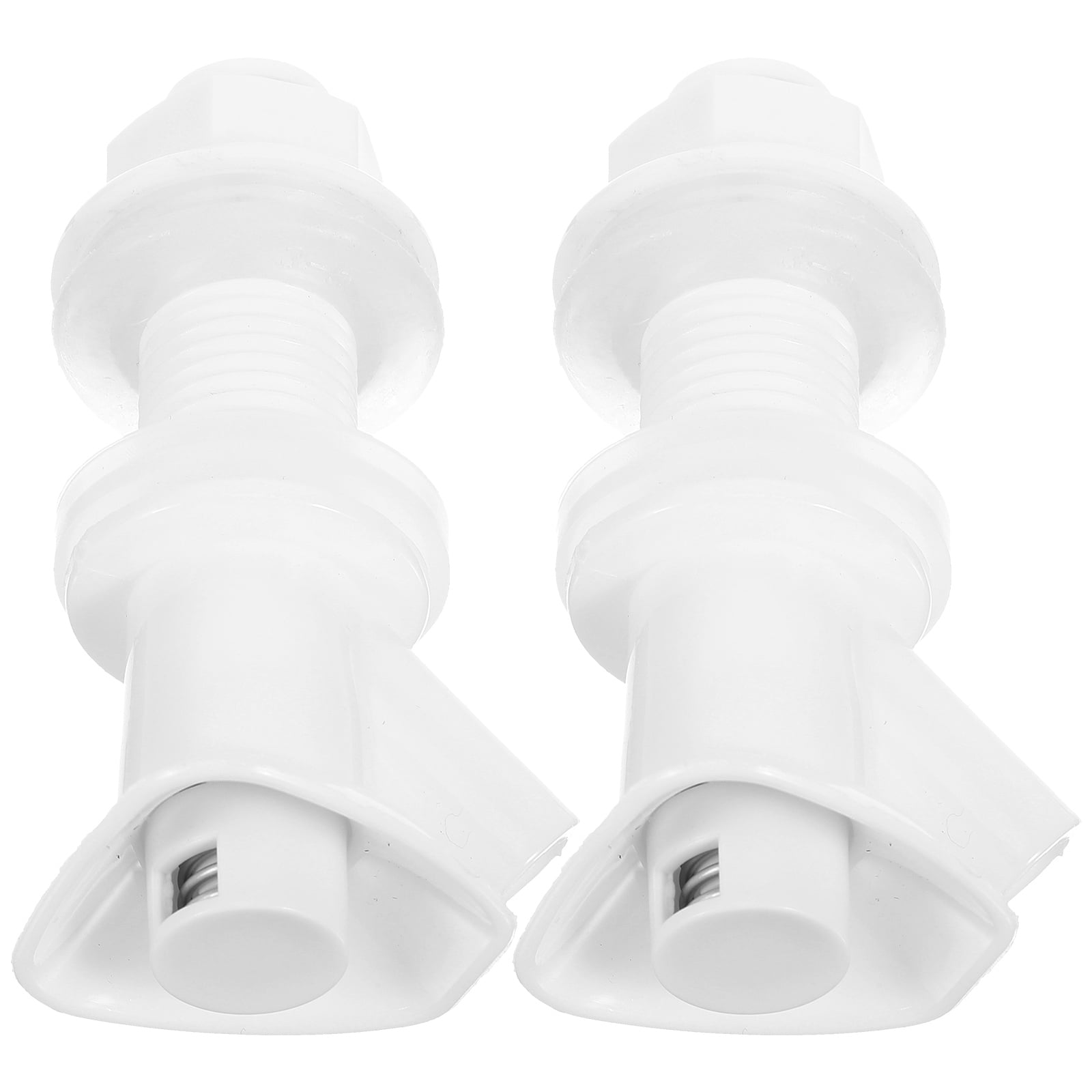 2 Pcs Push Button Faucet Spigot White Plastic Cooler Replacement Parts ...