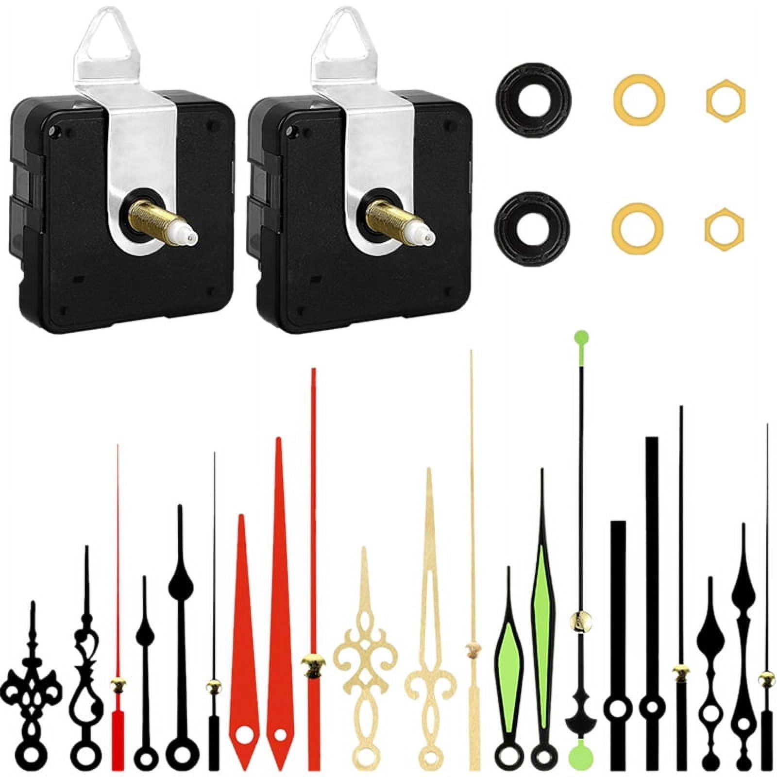 2 Pcs Quartz Clock Movement with 7 Set Hands Contains Luminous Hands ...