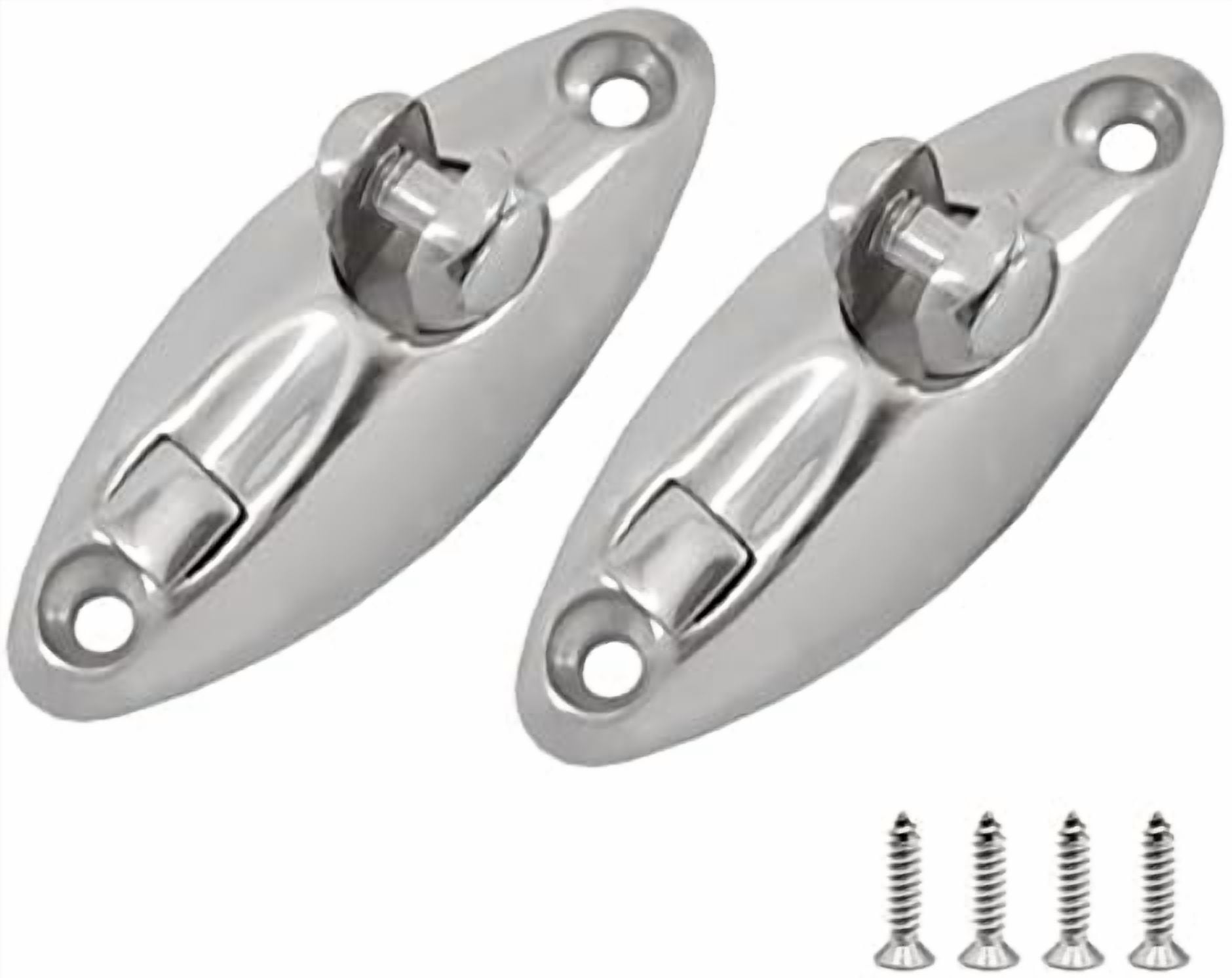 2 Pcs Quick Release Bimini Top Swivel Deck Hinge,360 Degrees 316 ...