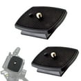 2 Pcs Quick Release Plate Tripod Head Screw Adapter Mount 1/4 Inch ...