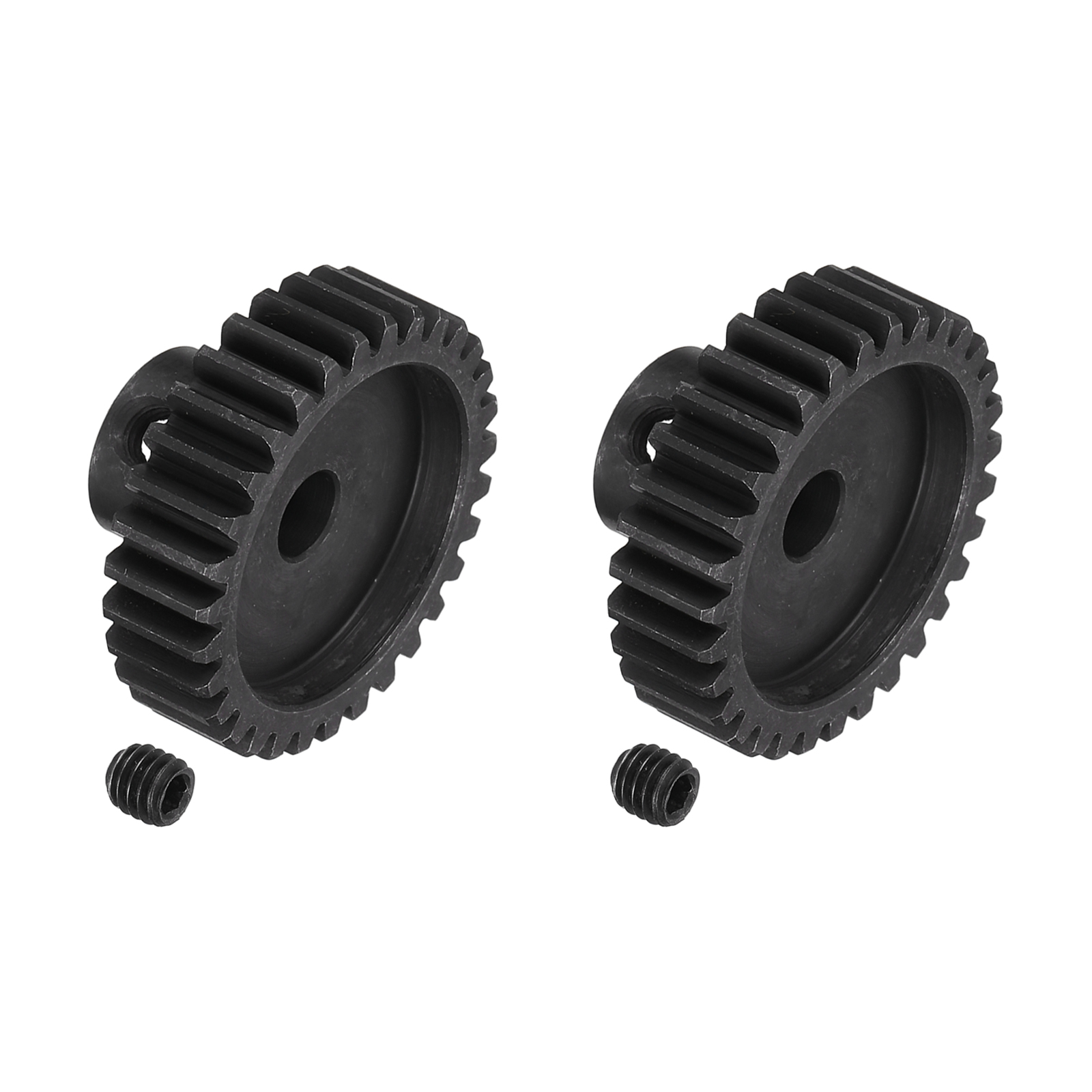 2 Pcs RC 32P Pinion Gear 5mm Shaft, 31T Motor Gears Carbon Steel for 1/ ...