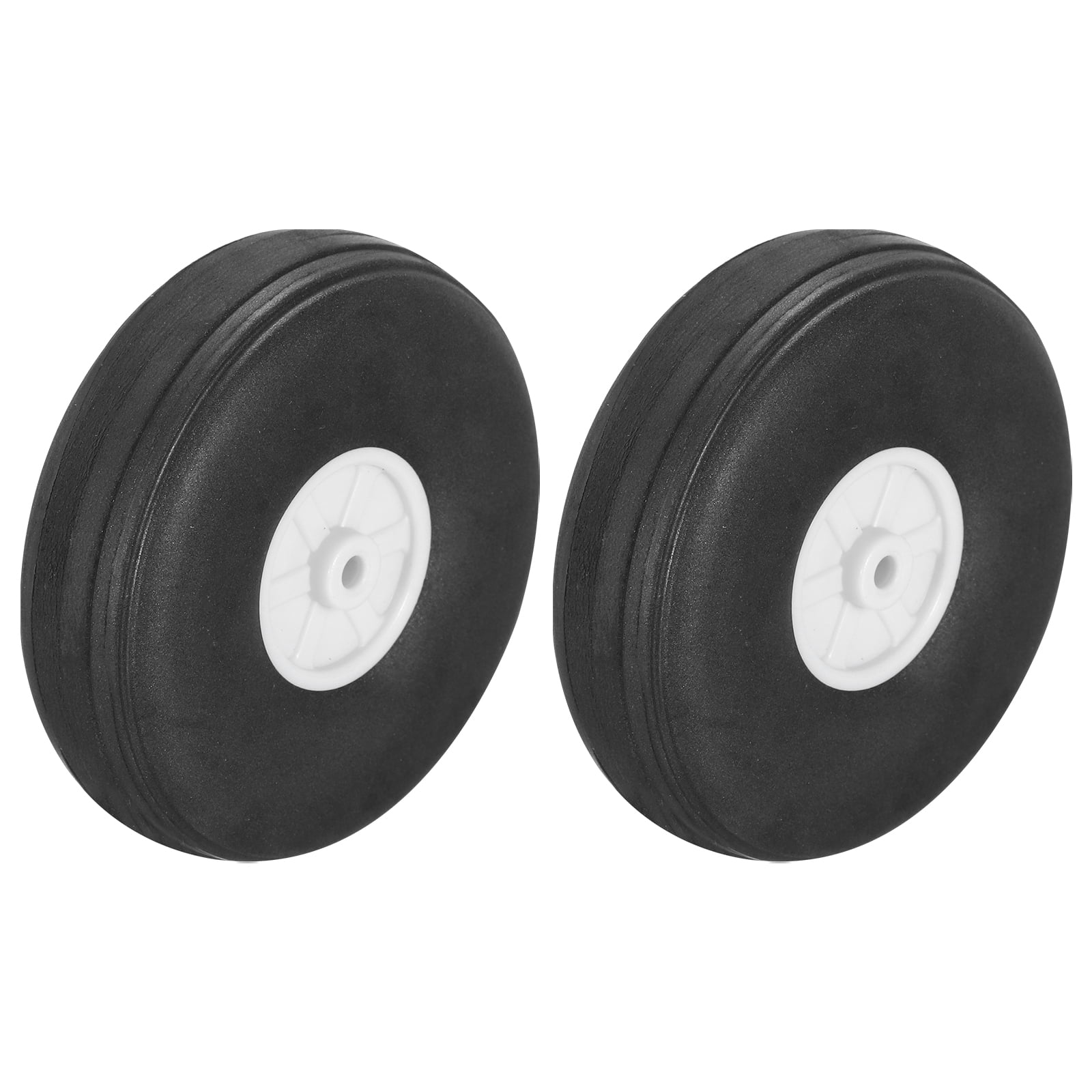 2 Pcs RC Airplane Wheels, 25 Inch OD RC Plane Parts Wheels Model ...