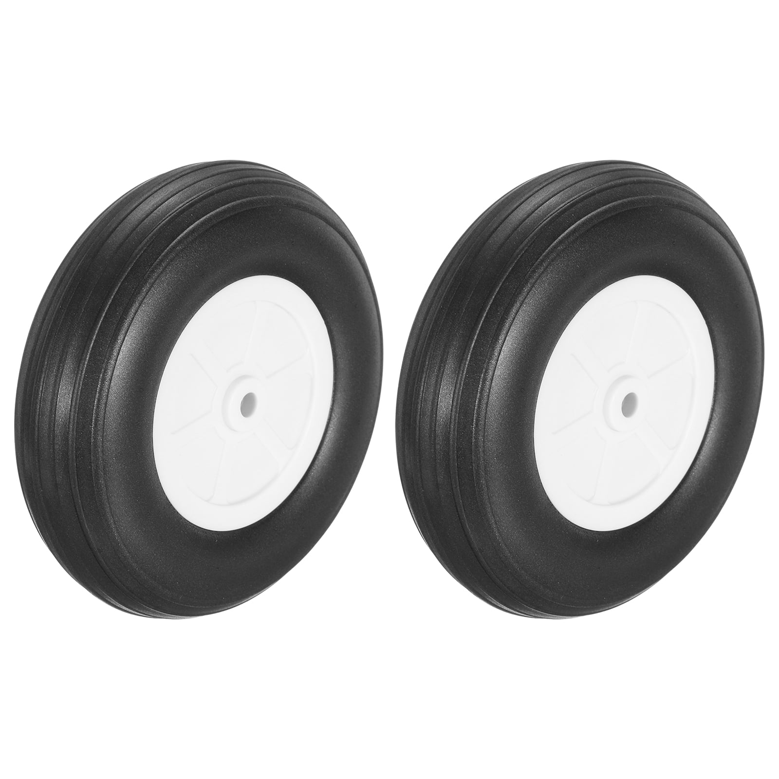 2 Pcs RC Airplane Wheels, 4 Inch OD RC Plane Parts Wheels Model ...