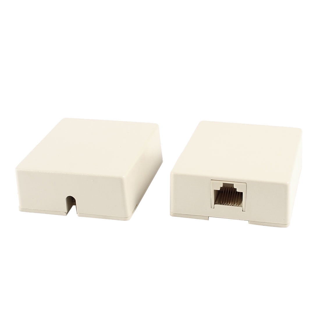 2 Pcs RJ45 8P8C Female Cat5 Ethernet Network Cable Wire Connector ...