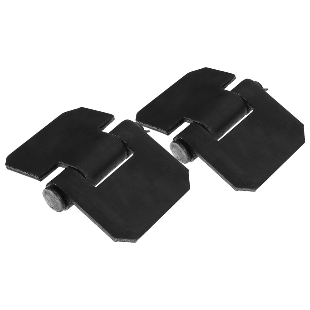 COMPUKAS Gate Hinges for Metal Gates Black for Trailers 2Pcs 4.5x3x0 ...