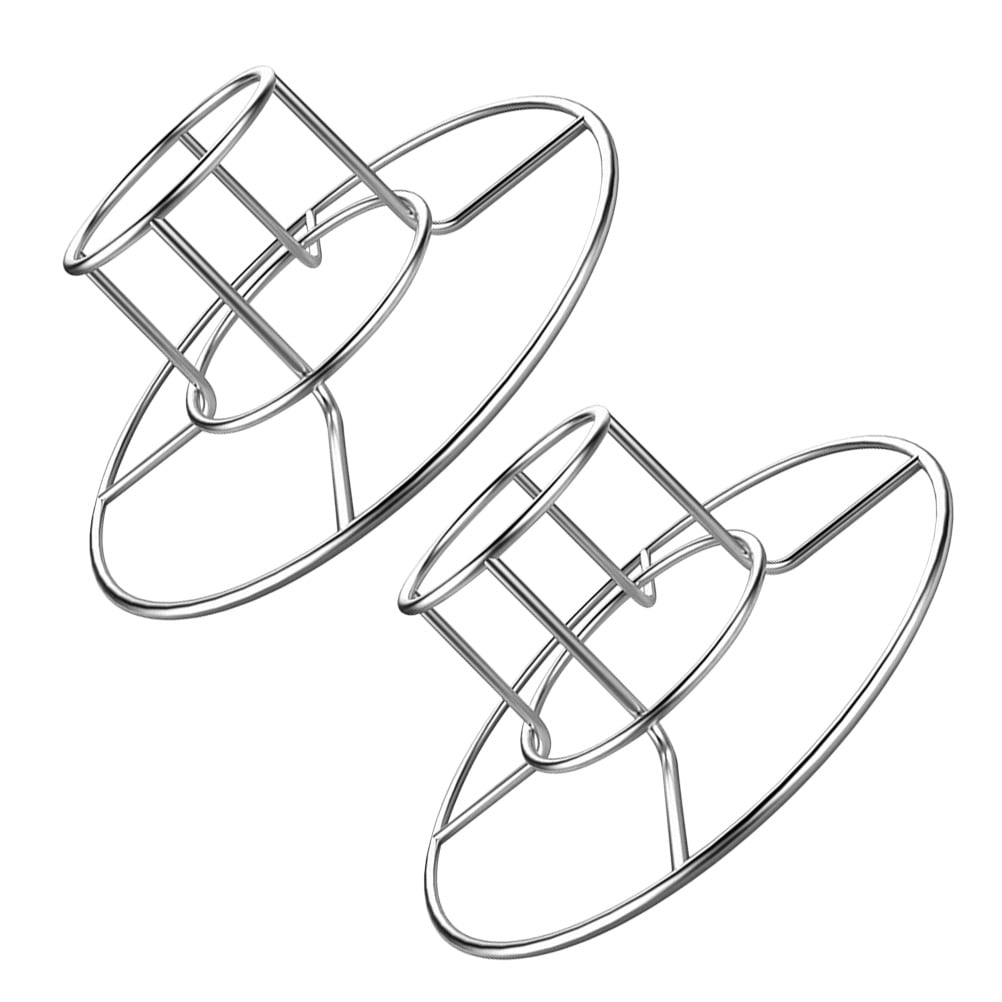 2 Pcs Racks Folding Chicken Rack Grill Chicken Rack 19X19X7.2CM Silver ...