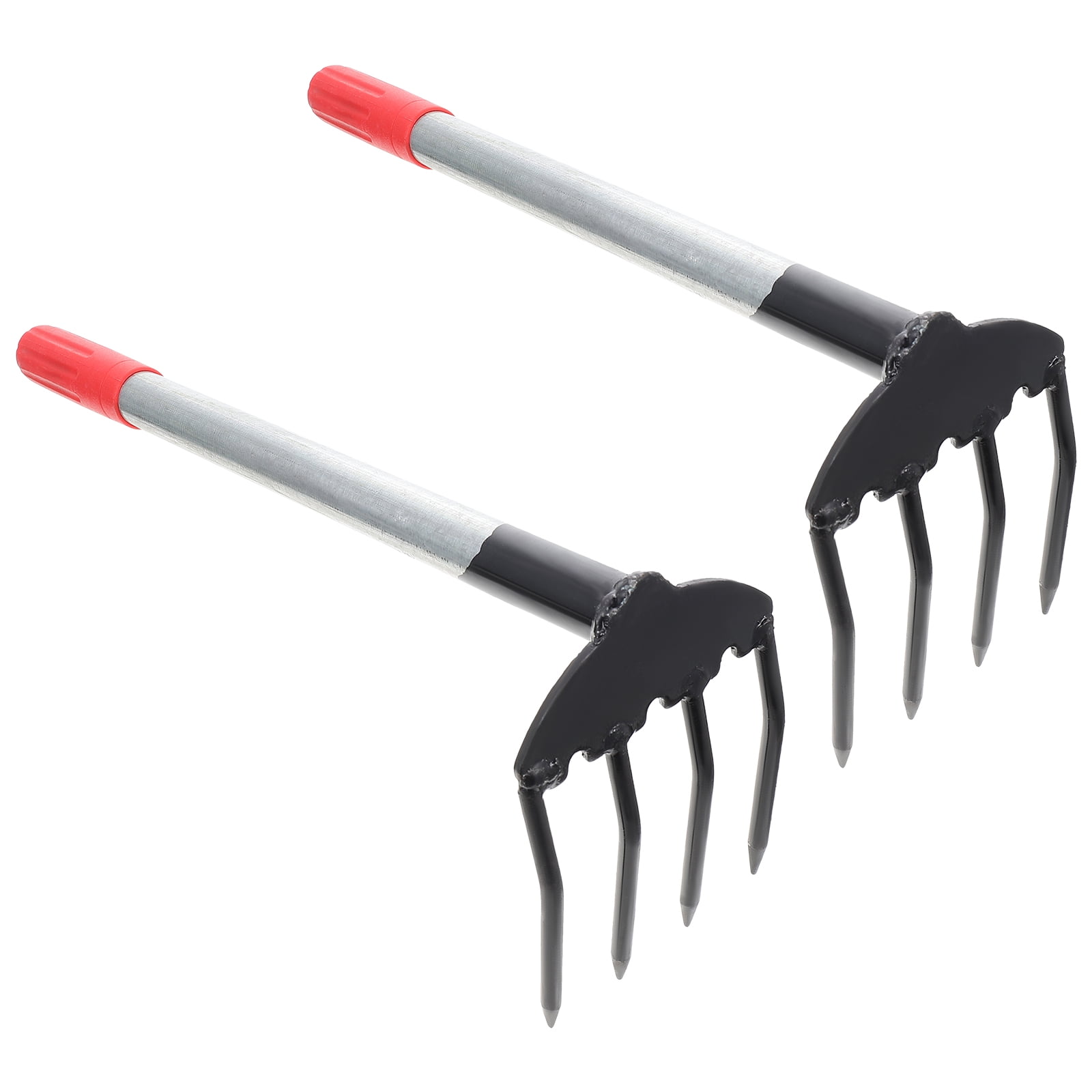 unbranded 2 Pcs Soil Loosening Tool Edger Lawn Hoes for Gardening Black ...