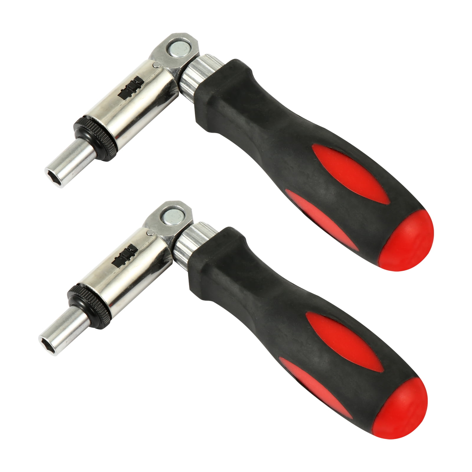 2 Pcs Ratchet Screwdriver Hexagon Adjustable Angle Mini Ratchet ...