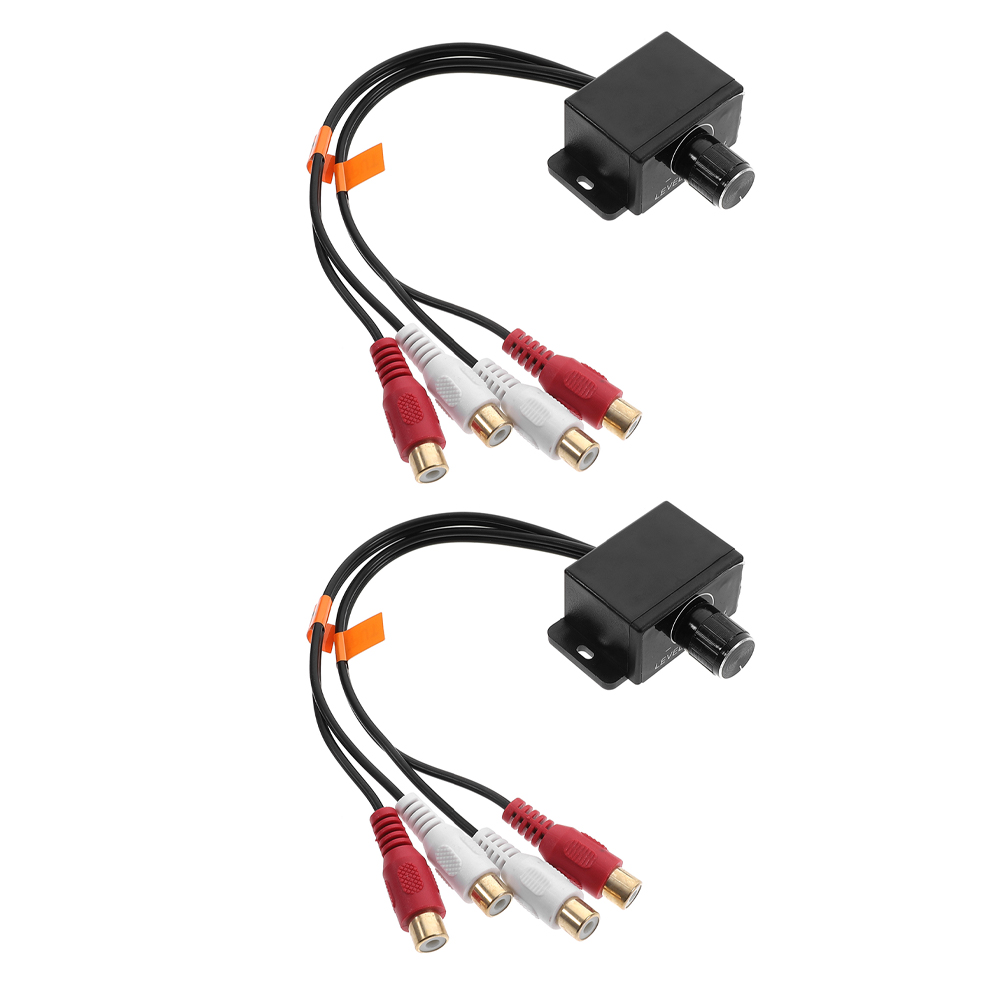2 Pcs Rca Volume Control Running Number Plate White Cable Clamp ...