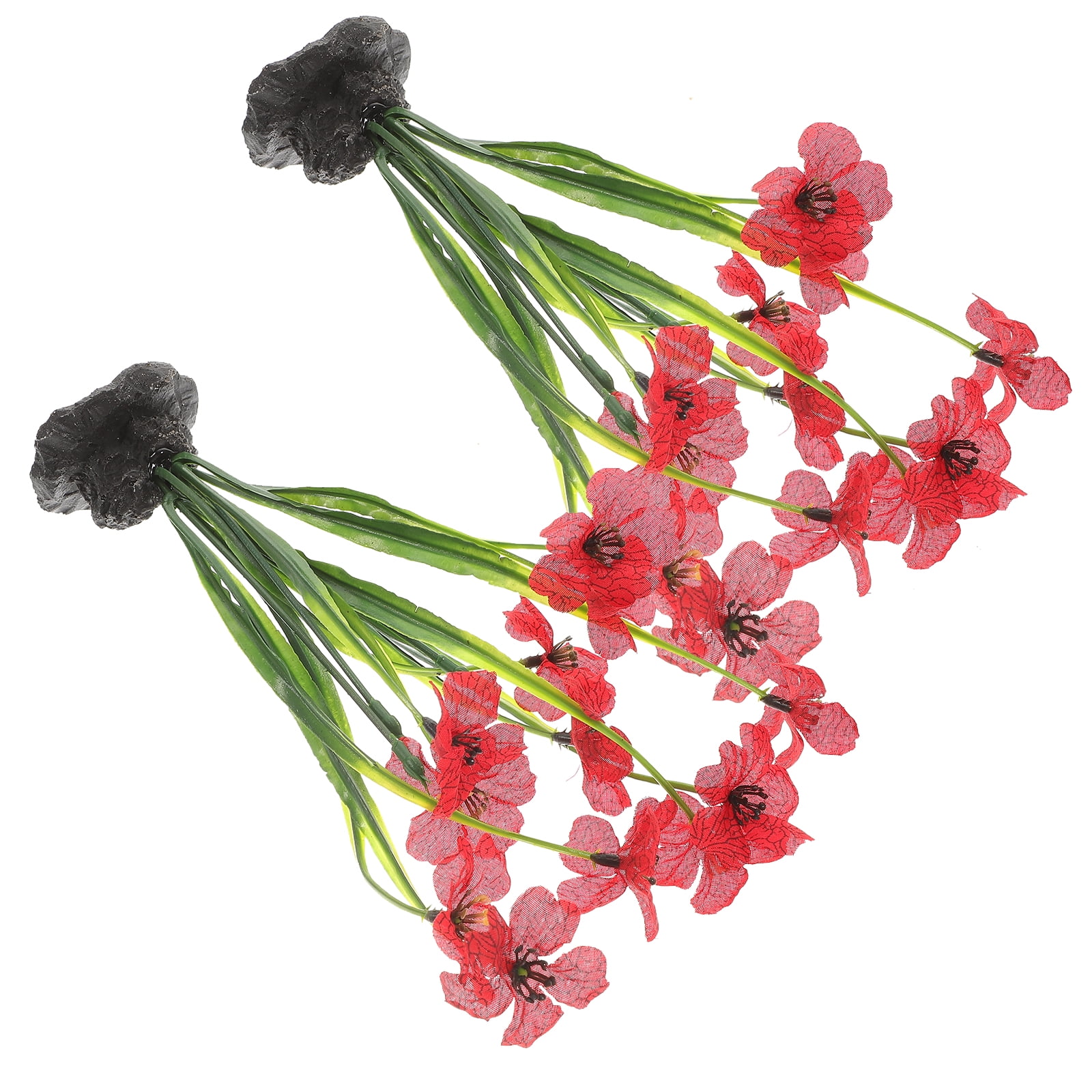 2 Pcs Realistic Fish Tank Plant Delicate Aquarium Decor Plants Aquatic ...